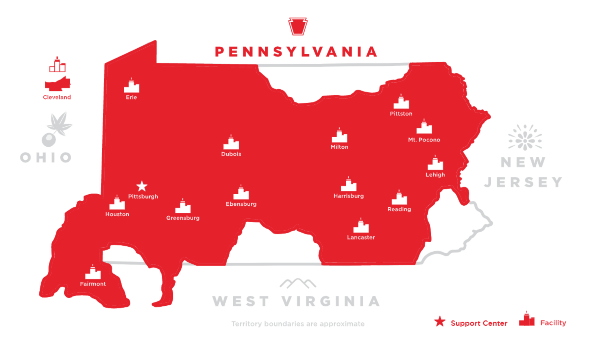 High Res Map - ABARTA Coca-Cola Beverages